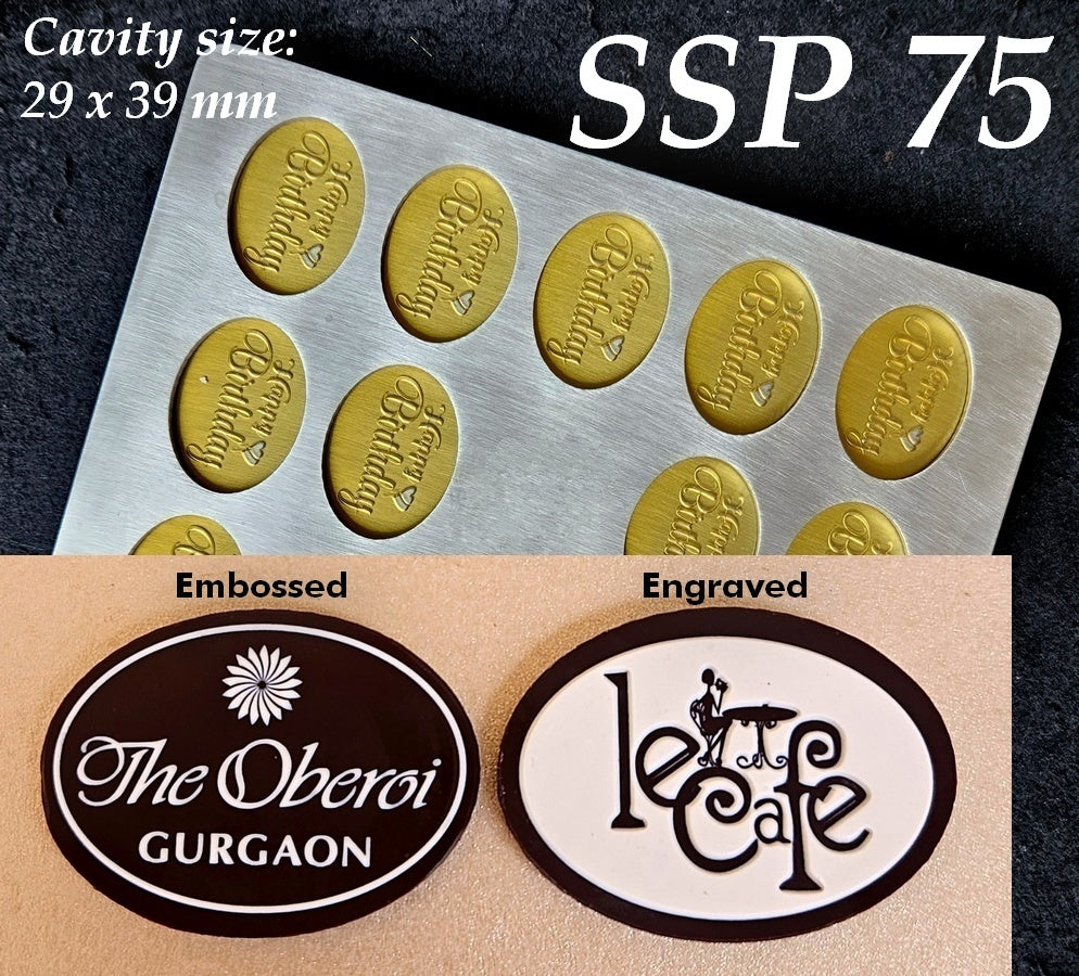SSP 75 Large Oval Coin 39 x 29 MM + Logo Sheet Set – Mangharam ...